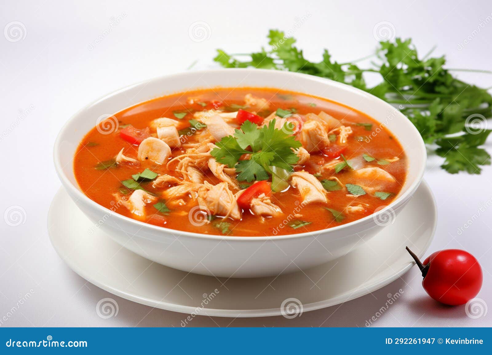 Hearty Chicken Gumbo Soup stock illustration. Illustration of gumbo ...