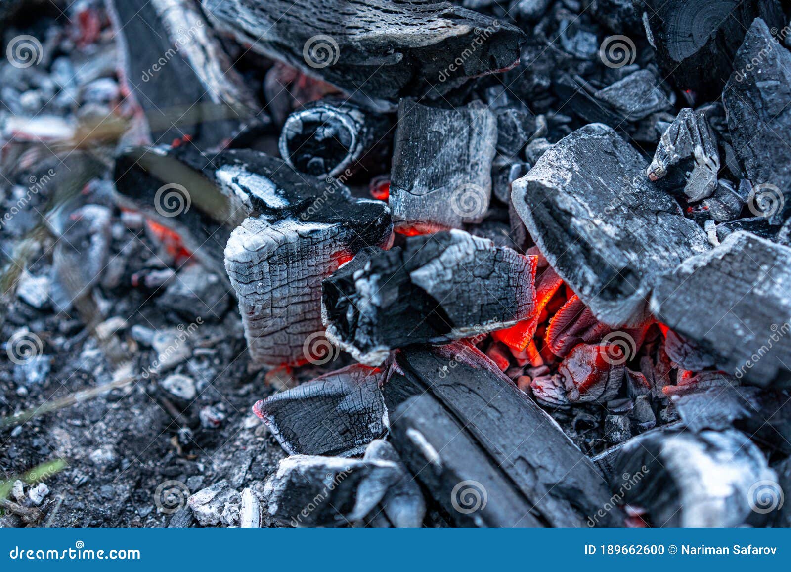 Heat from Burning Coal from a Fire Stock Photo - Image of fireplace ...