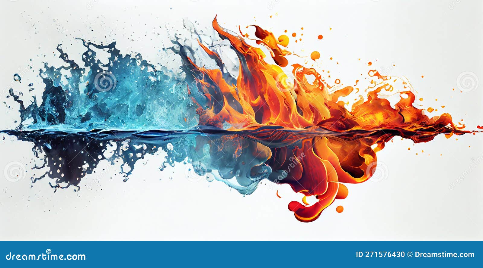 Heat and Cold concept stock illustration. Illustration of flames ...