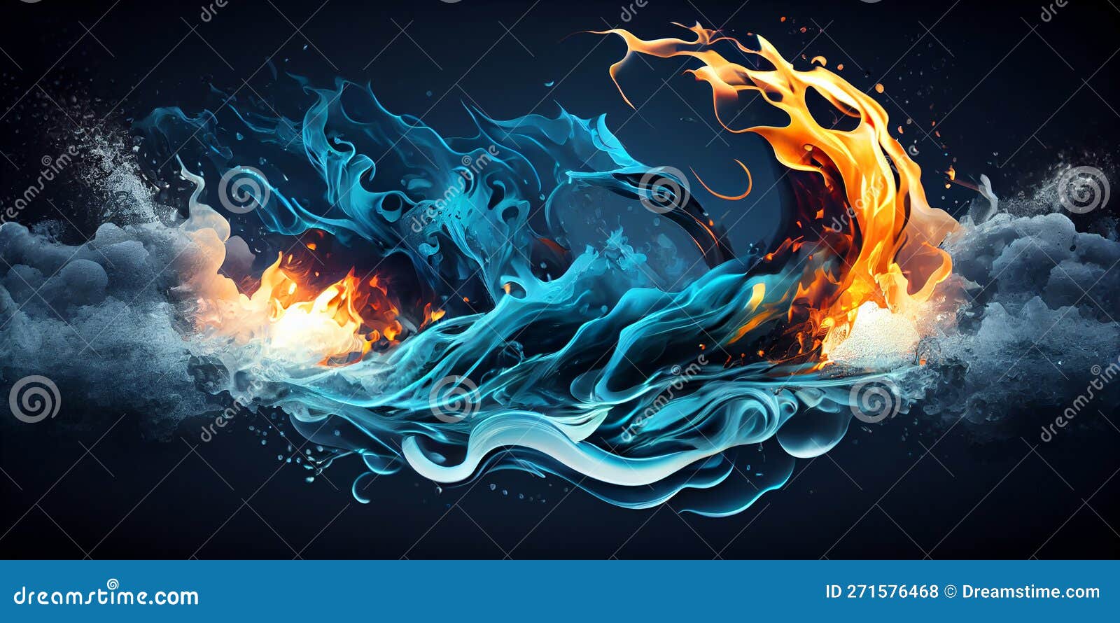 Heat and Cold concept stock illustration. Illustration of colorful ...
