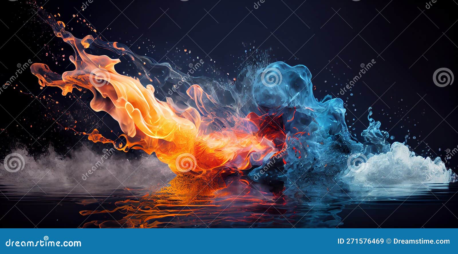 Heat and Cold concept stock illustration. Illustration of nature ...