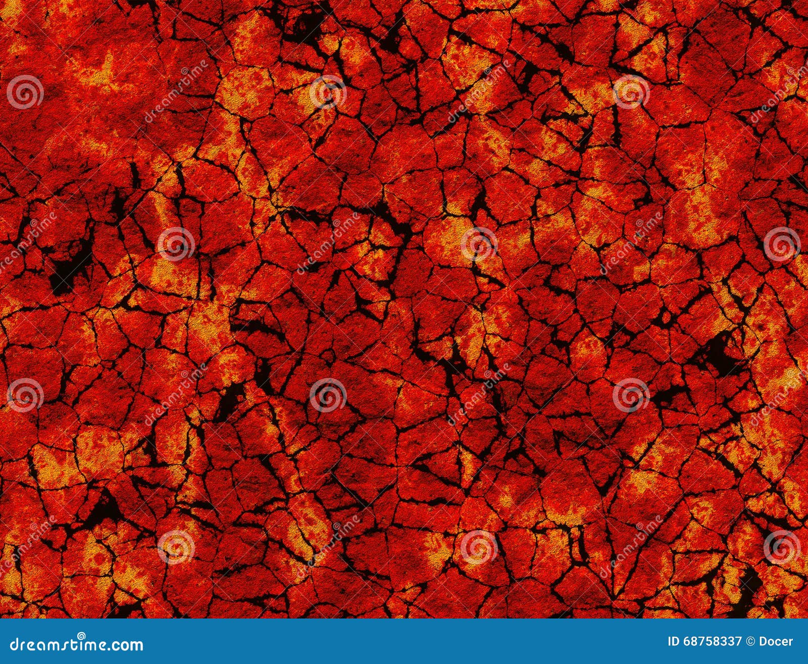 Heat Red Cracked Ground Texture Stock Photo | CartoonDealer.com #84561624