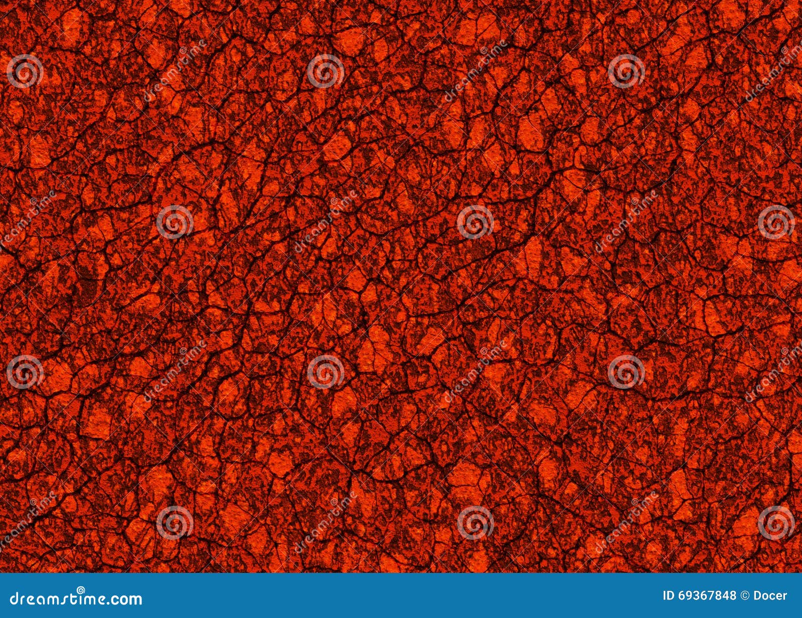 Heat Cracked Ground Texture after Eruption Volcano Stock Illustration ...