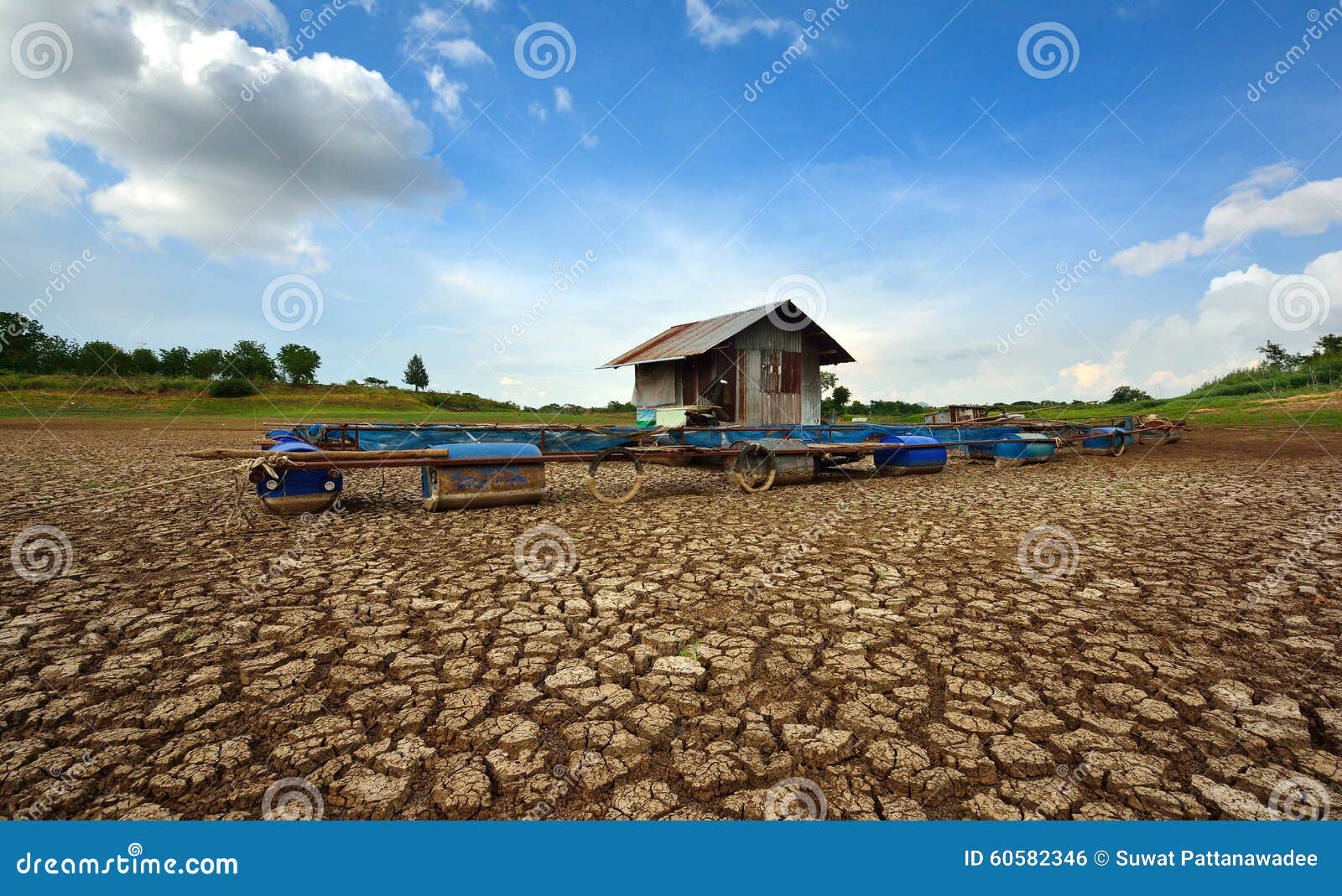Heat , Drought Parched Ground Stock Photo - Image of crack, natural ...