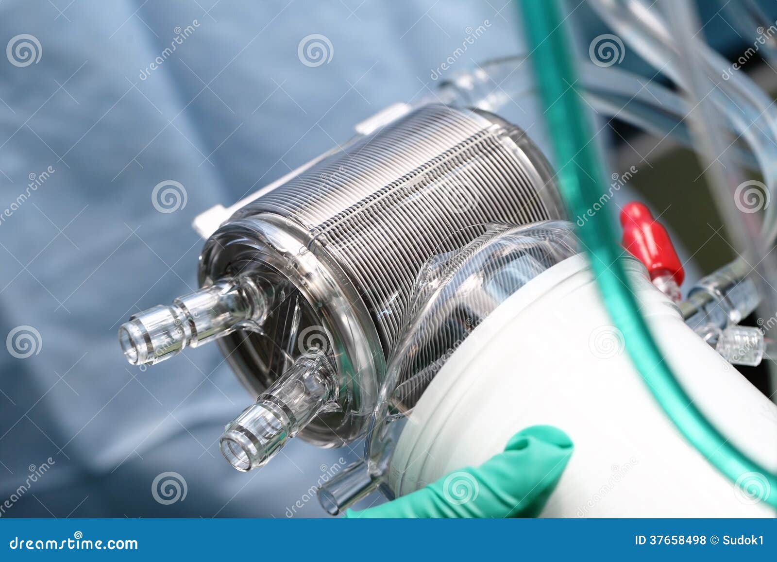 Heat Exchanger of Cardiopulmonary Bypa Stock Photo - Image of machine ...
