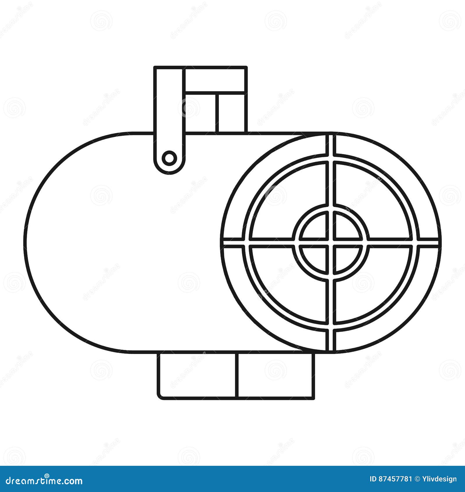 Heat Gun Icon, Outline Style Stock Vector - Illustration of blower ...