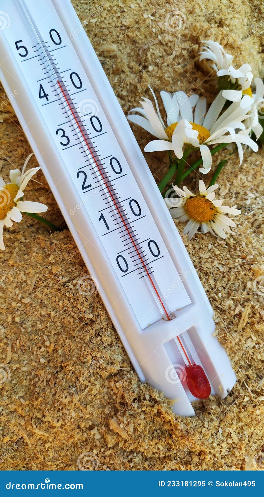 Heat. High Temperature Thermometer Stock Image - Image of sign, heat ...