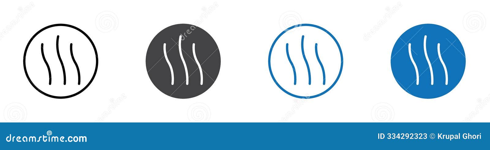 Heat Icon Or Logo In Modern Line Style. Cartoon Vector | CartoonDealer ...