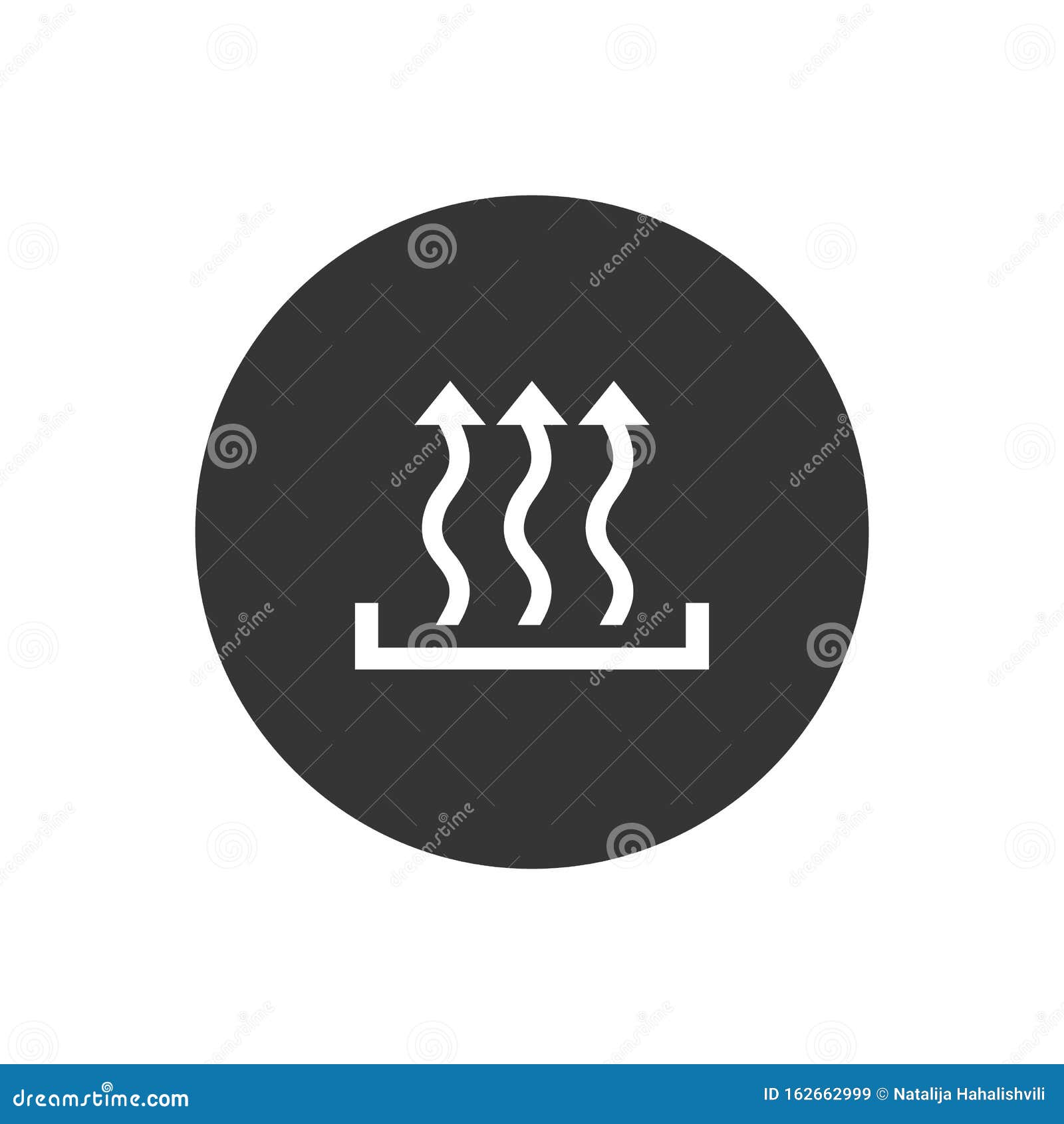 Heat Icon Three Arrow Up Concept. Vector Illustration Stock Vector ...