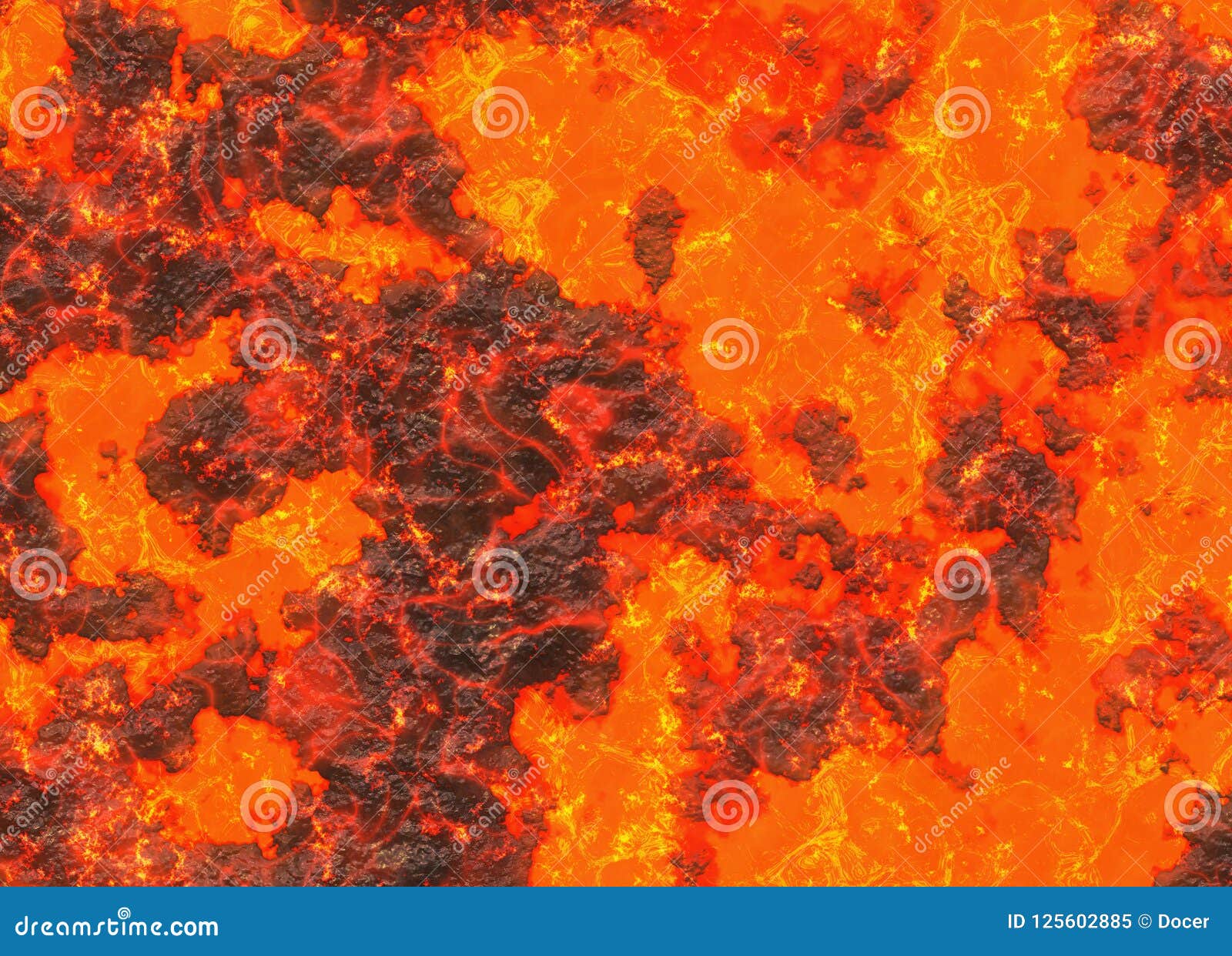 Heat Red Lava Texture of Eruption Volcano Stock Illustration ...