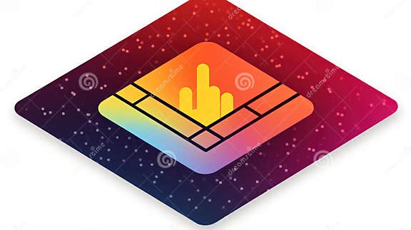 A Heat Map Icon Representing the Graphical Representation of Data ...