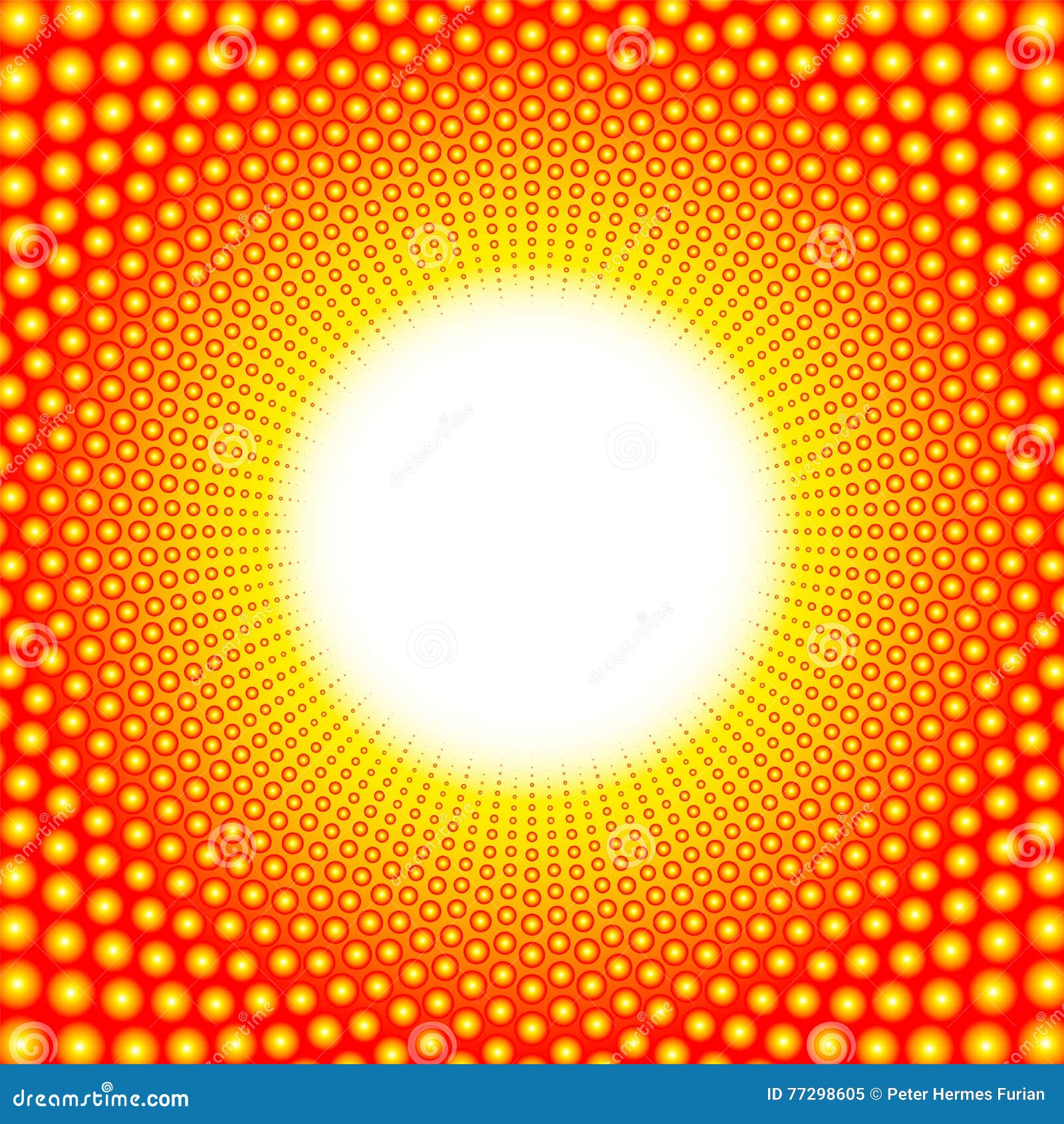 Heat Pattern Blazing Glowing Center Stock Vector - Illustration of ...