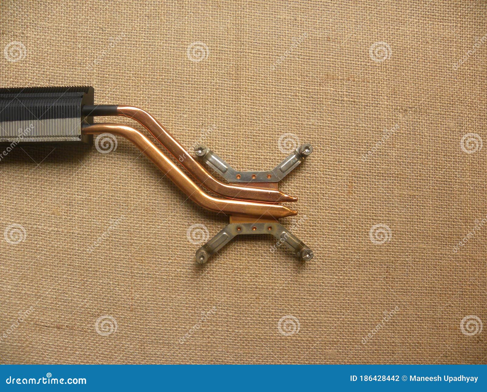 Heat Pipe and Radiator System Stock Photo - Image of hardware ...
