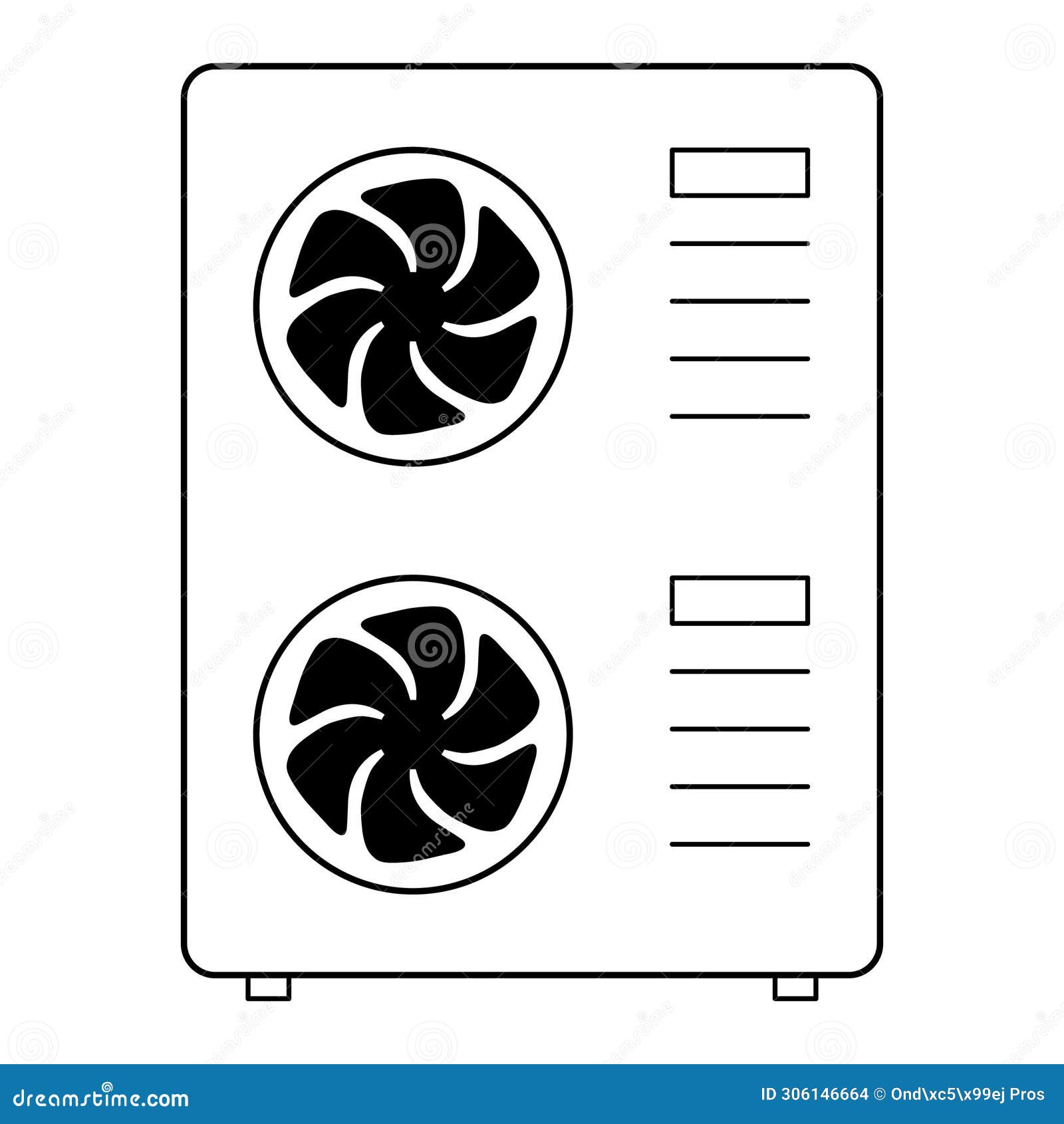 Heat Pump Air Source Icon, Cooling Electric System Machine, Cool Web ...