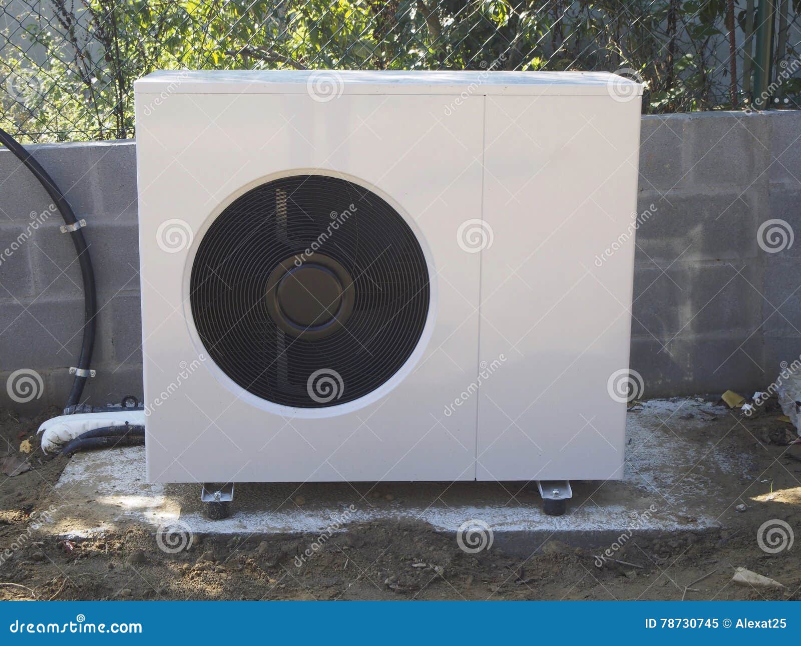 Heat pump stock image. Image of cooling, unit, background - 78730745