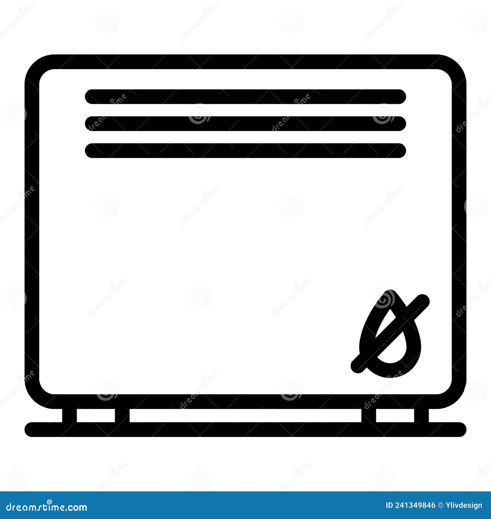 Heat Radiator Icon Outline Vector. Home Heating Stock Vector ...