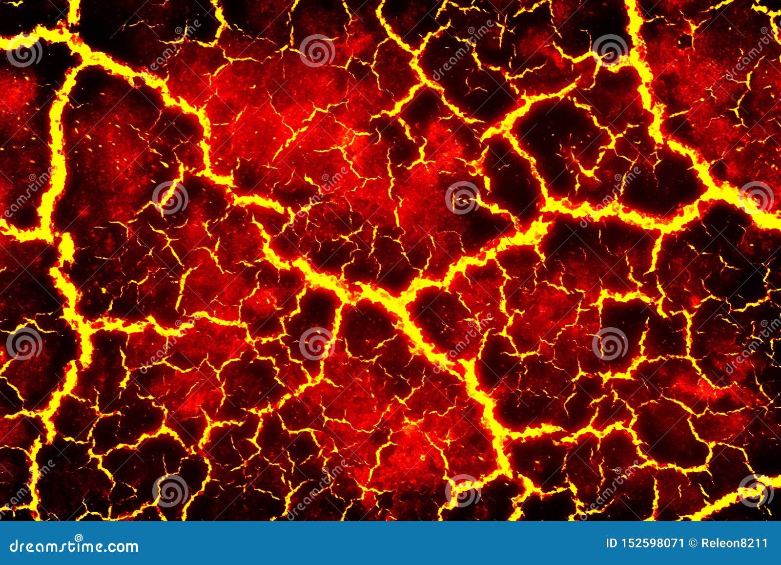 Heat Red Cracked Ground Texture Stock Illustration - Illustration of ...