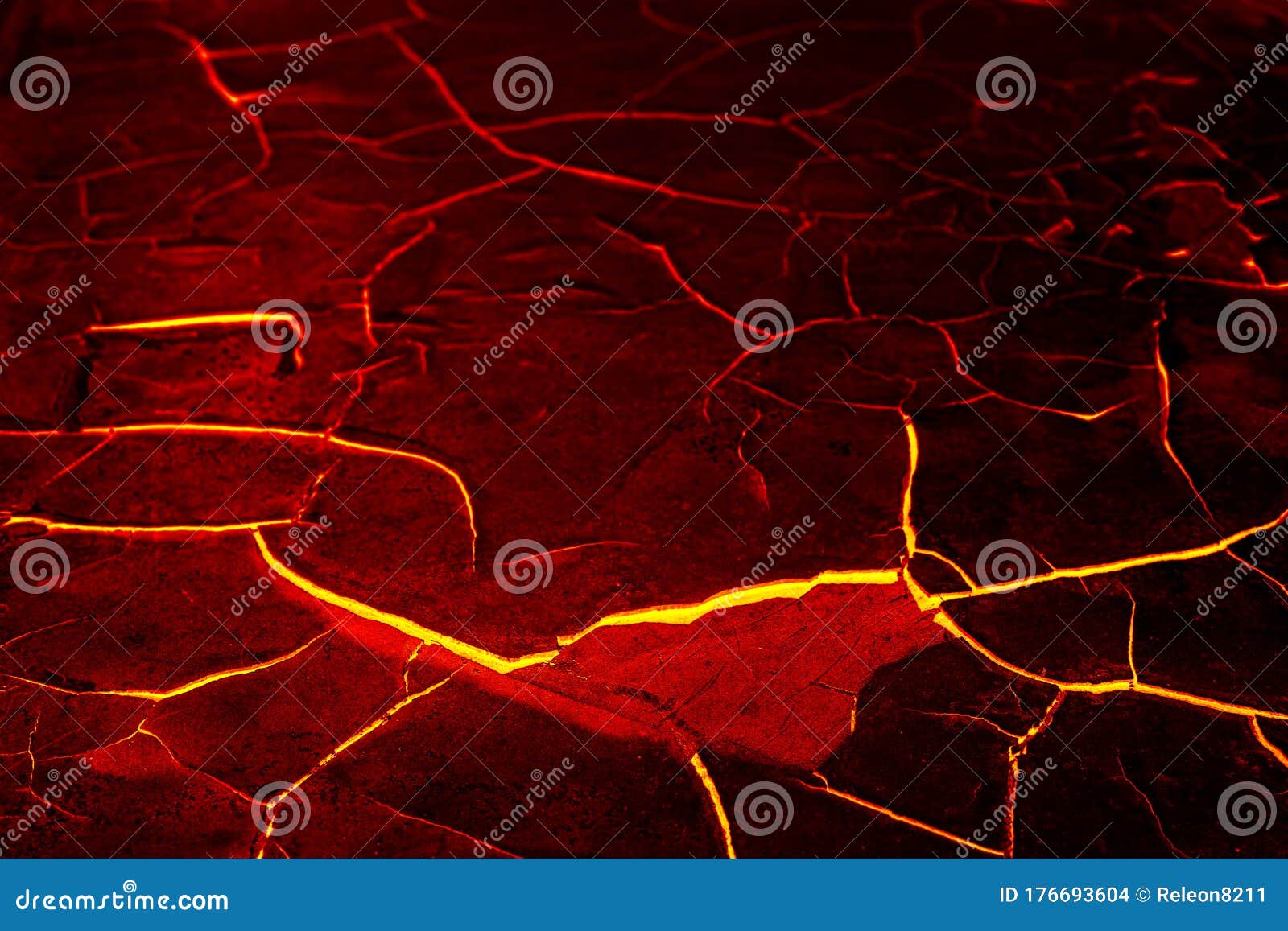 Heat Red Cracked Ground Texture Stock Photo - Image of fume, mountain ...