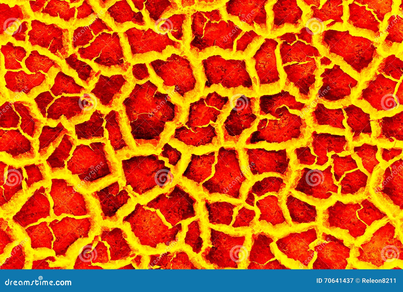 Heat Red Cracked Ground Texture after. Stock Illustration ...