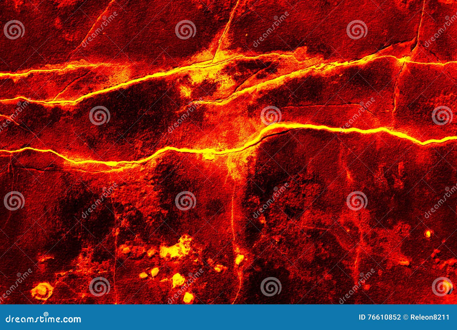 Heat Red Cracked Ground Texture. Stock Illustration - Illustration of ...