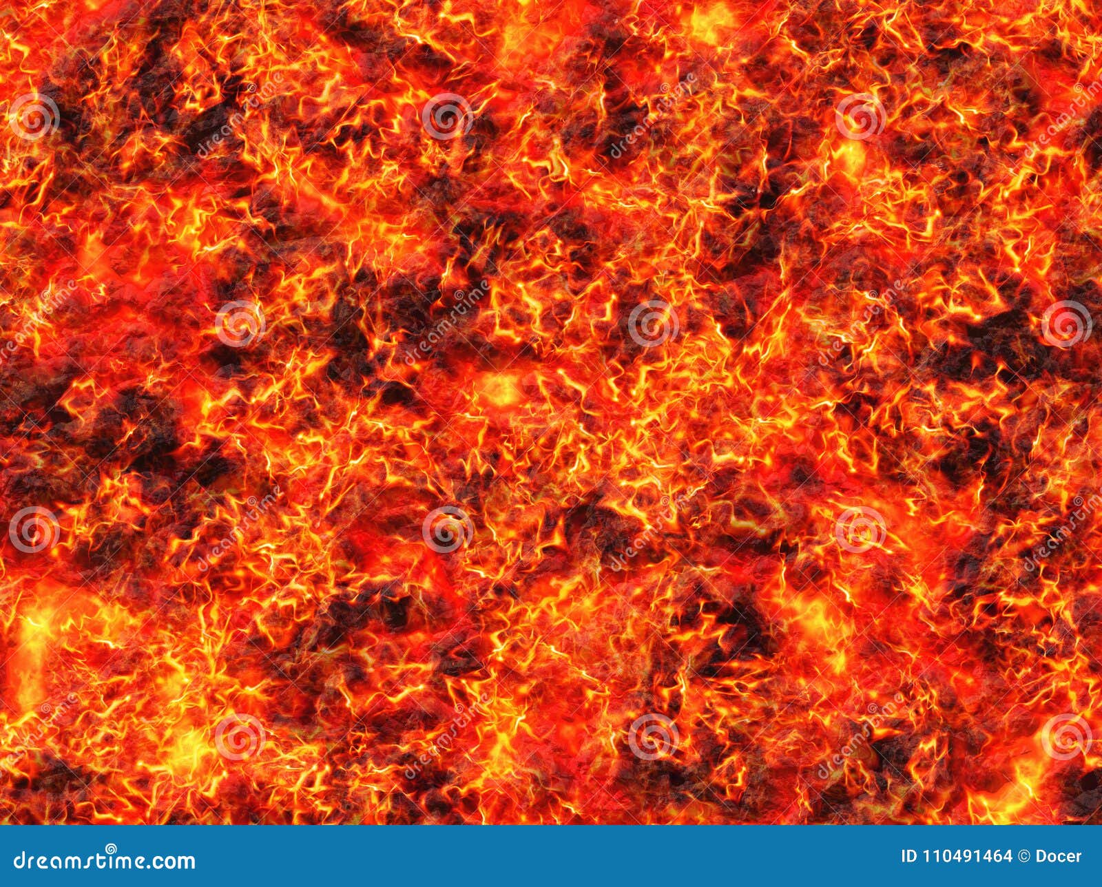 Heat Red Lava Of Eruption Volcano Stock Photo | CartoonDealer.com ...