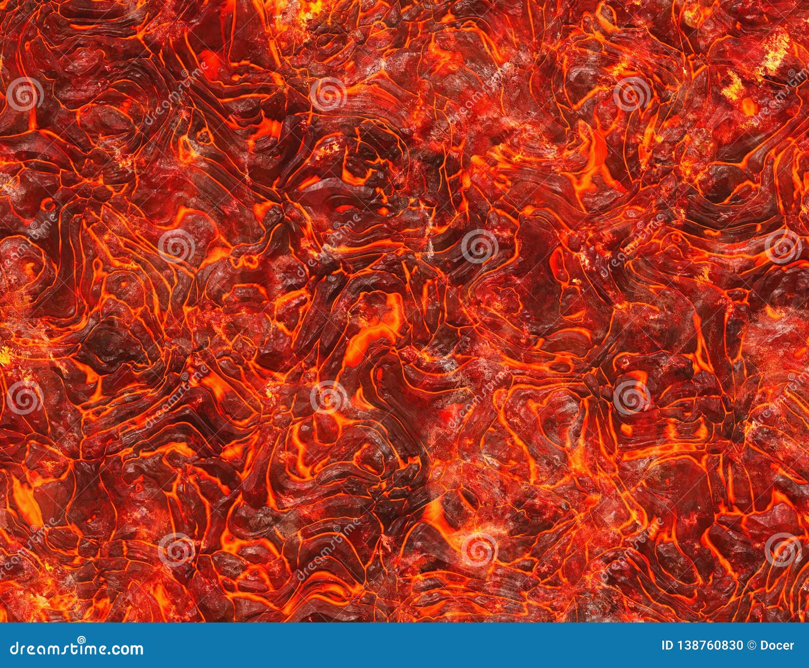 Heat Red Lava Texture of Eruption Volcano Stock Illustration ...