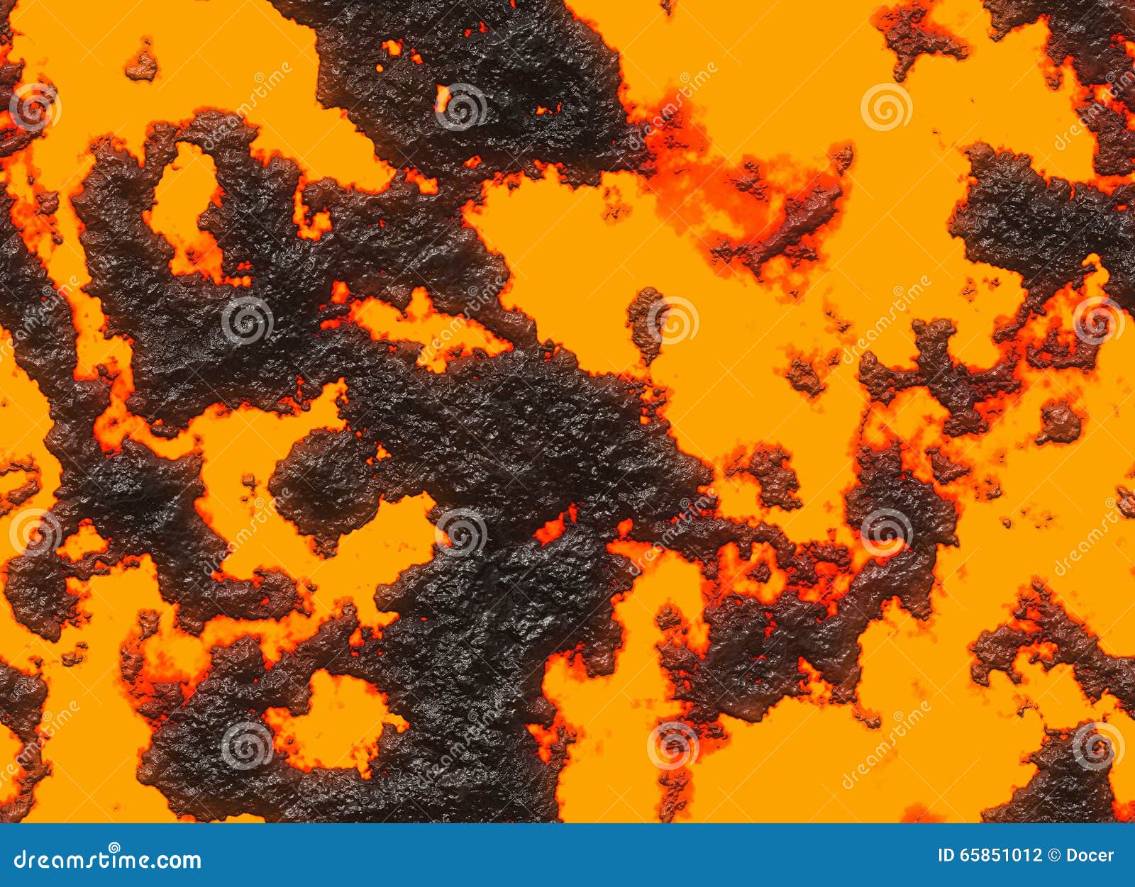 Heat Red Lava Texture of Eruption Volcano Stock Illustration ...