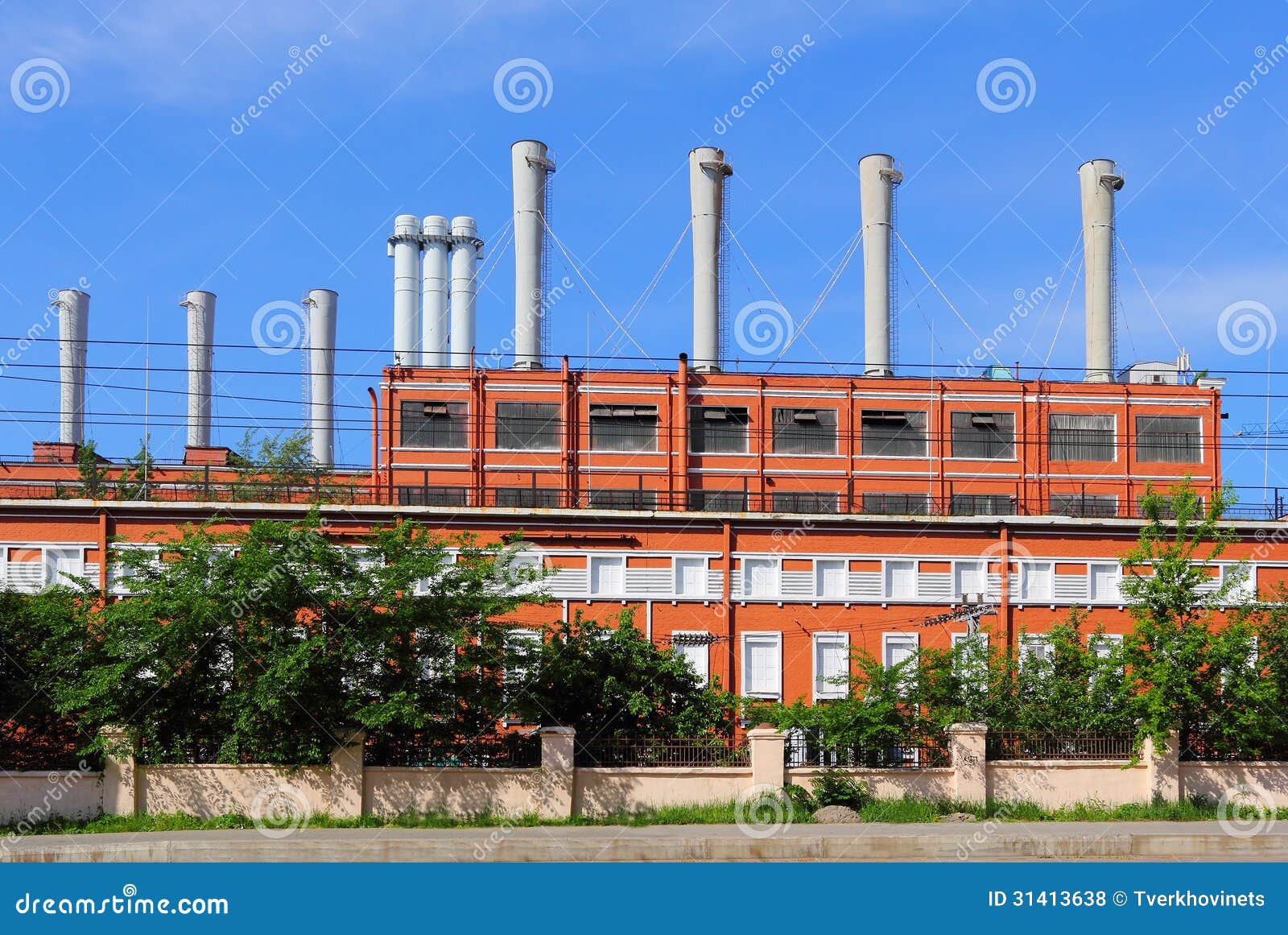 Heat station stock photo. Image of industry, pipe, blue - 31413638