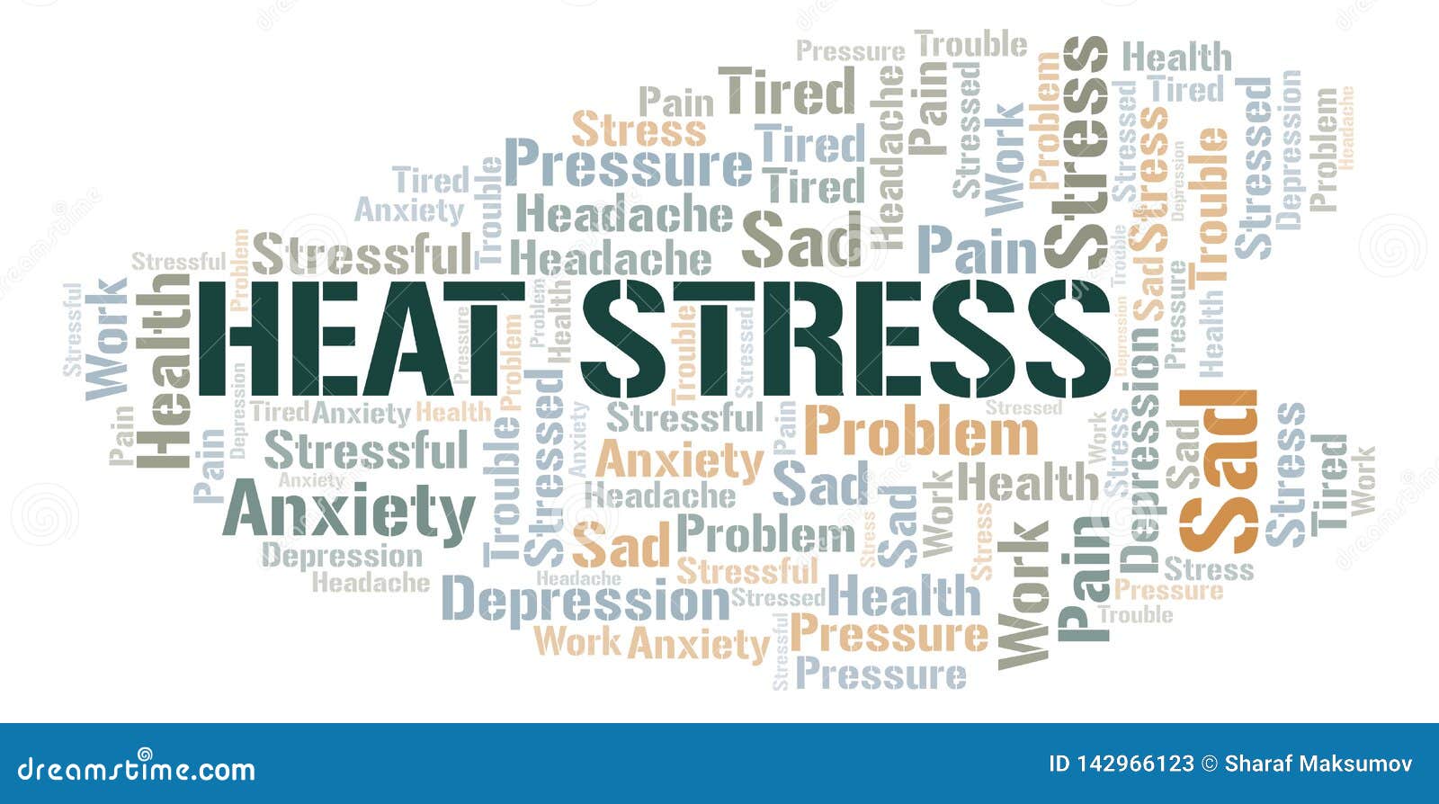Heat Stress word cloud stock illustration. Illustration of greeting ...