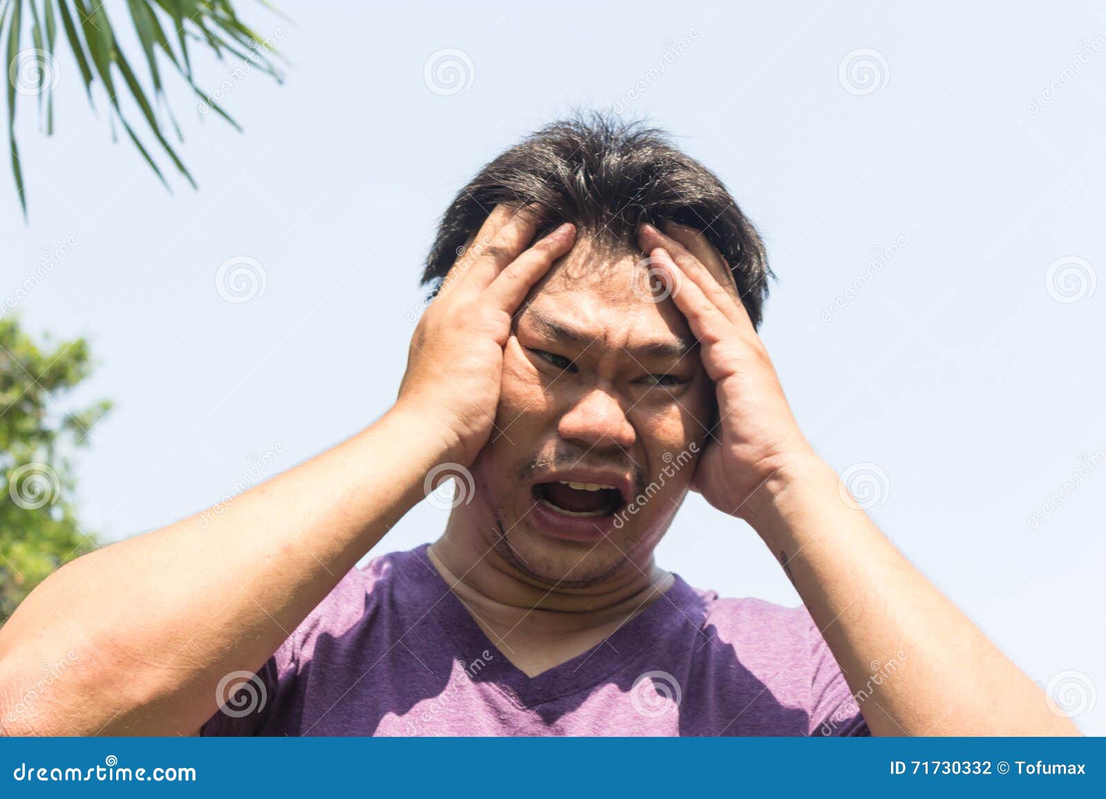 Heat stroke on the sun stock photo. Image of person, tired - 71730332