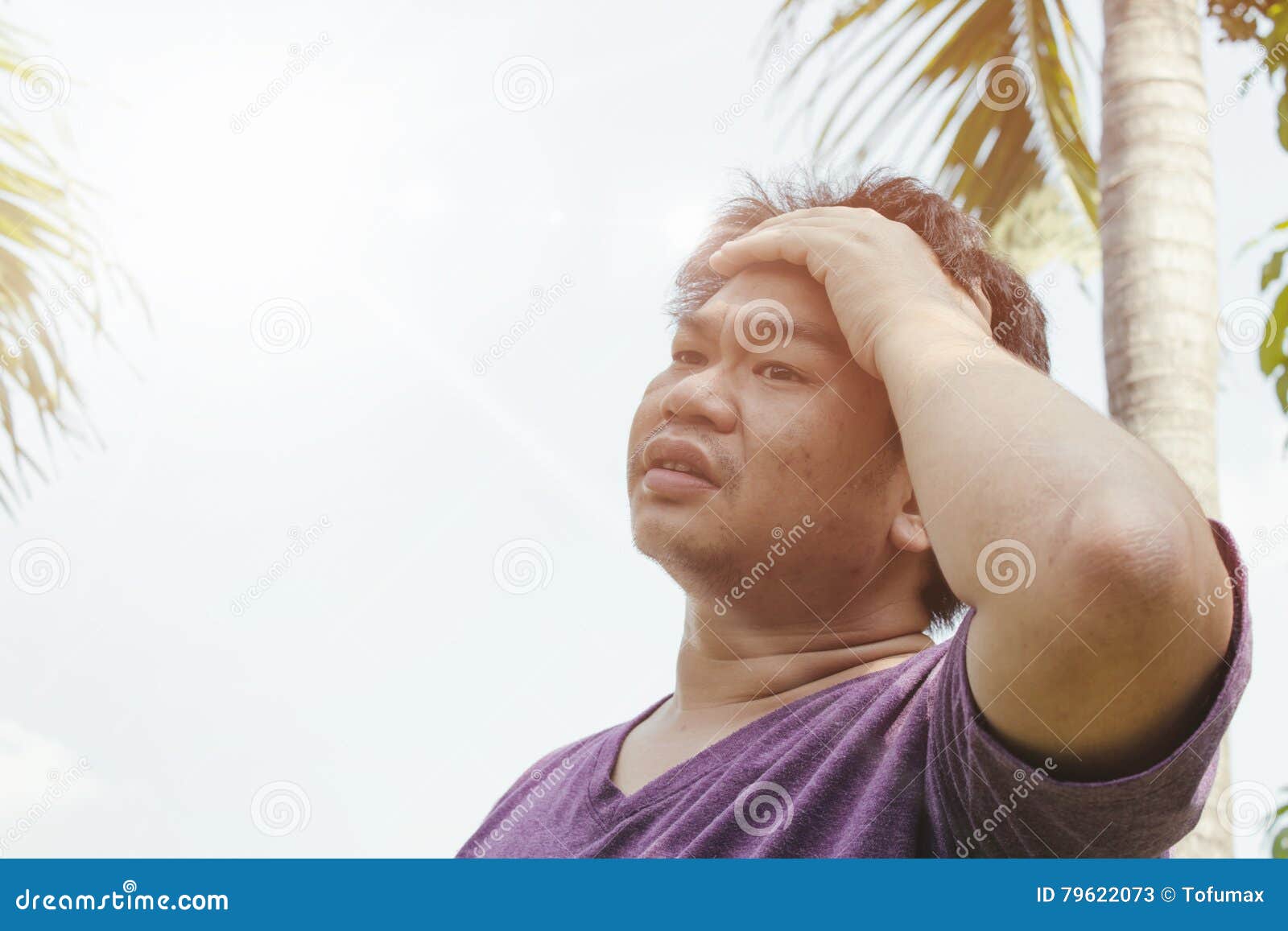 Heat stroke on the sun stock image. Image of heatstroke - 79622073
