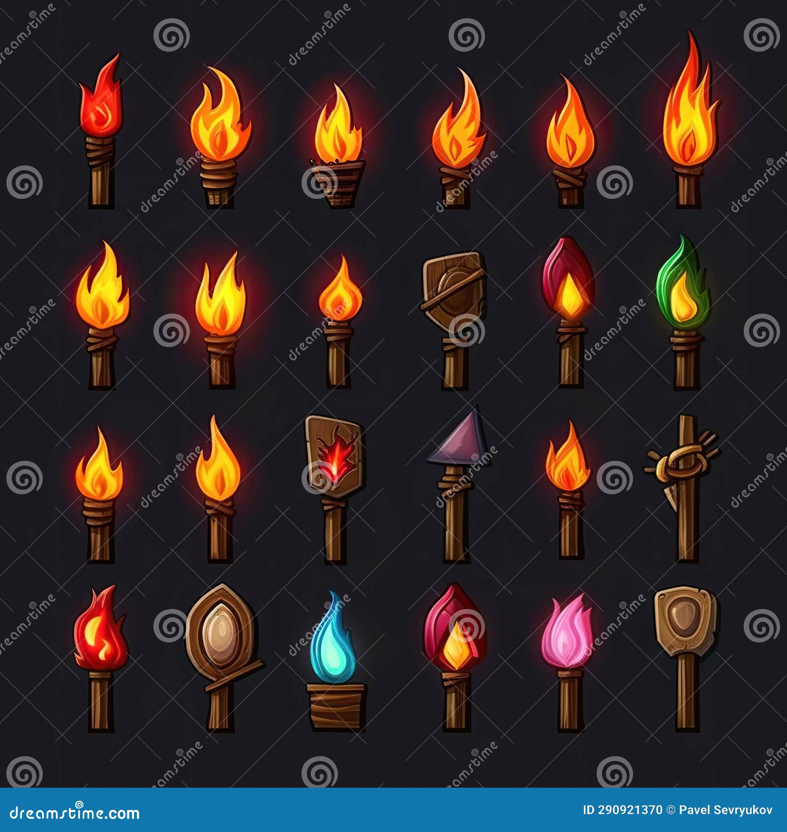 Heat Torch Fire Game Ai Generated Stock Photo - Image of game, icon ...