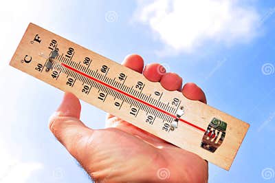Heat Wave High Temperatures Stock Image - Image of closeup, measure ...