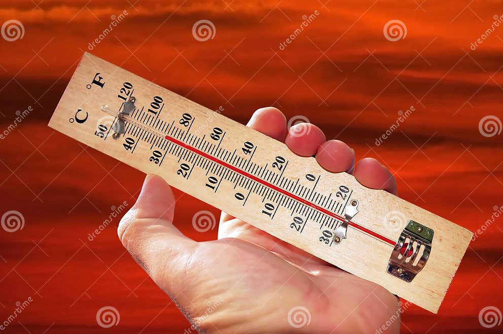Heat Wave High Temperatures Stock Image - Image of degrees, celsius ...
