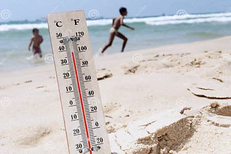 Heat Wave High Temperatures Stock Photo - Image of high, sunbathing ...