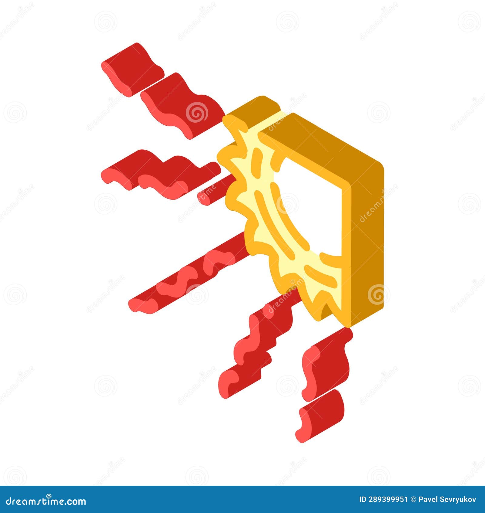 Heat Wave Isometric Icon Vector Illustration Stock Vector ...