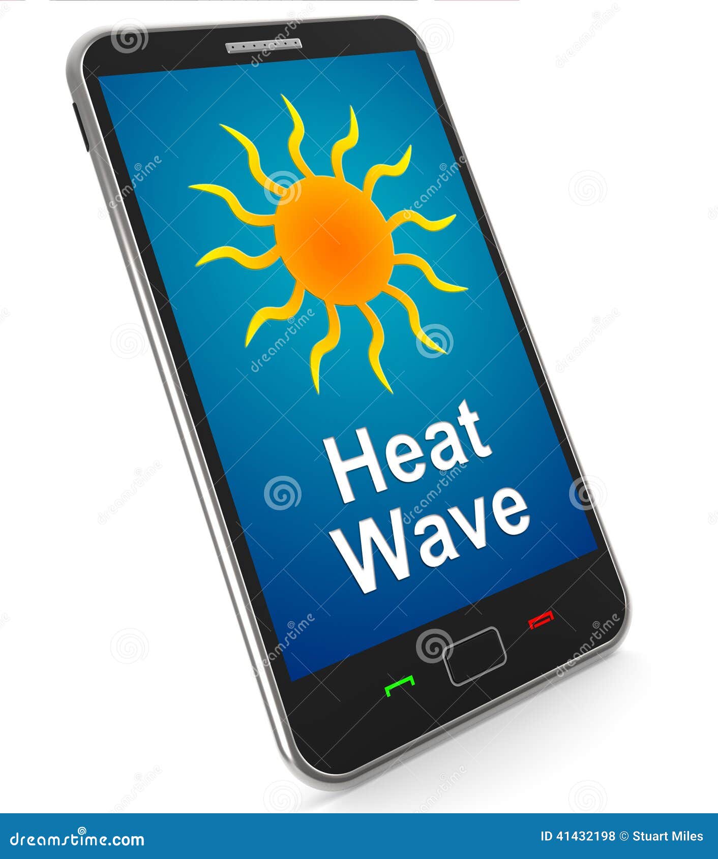 Heat Wave A Prolonged Period Of Excessively Hot Weather With Hg Royalty ...