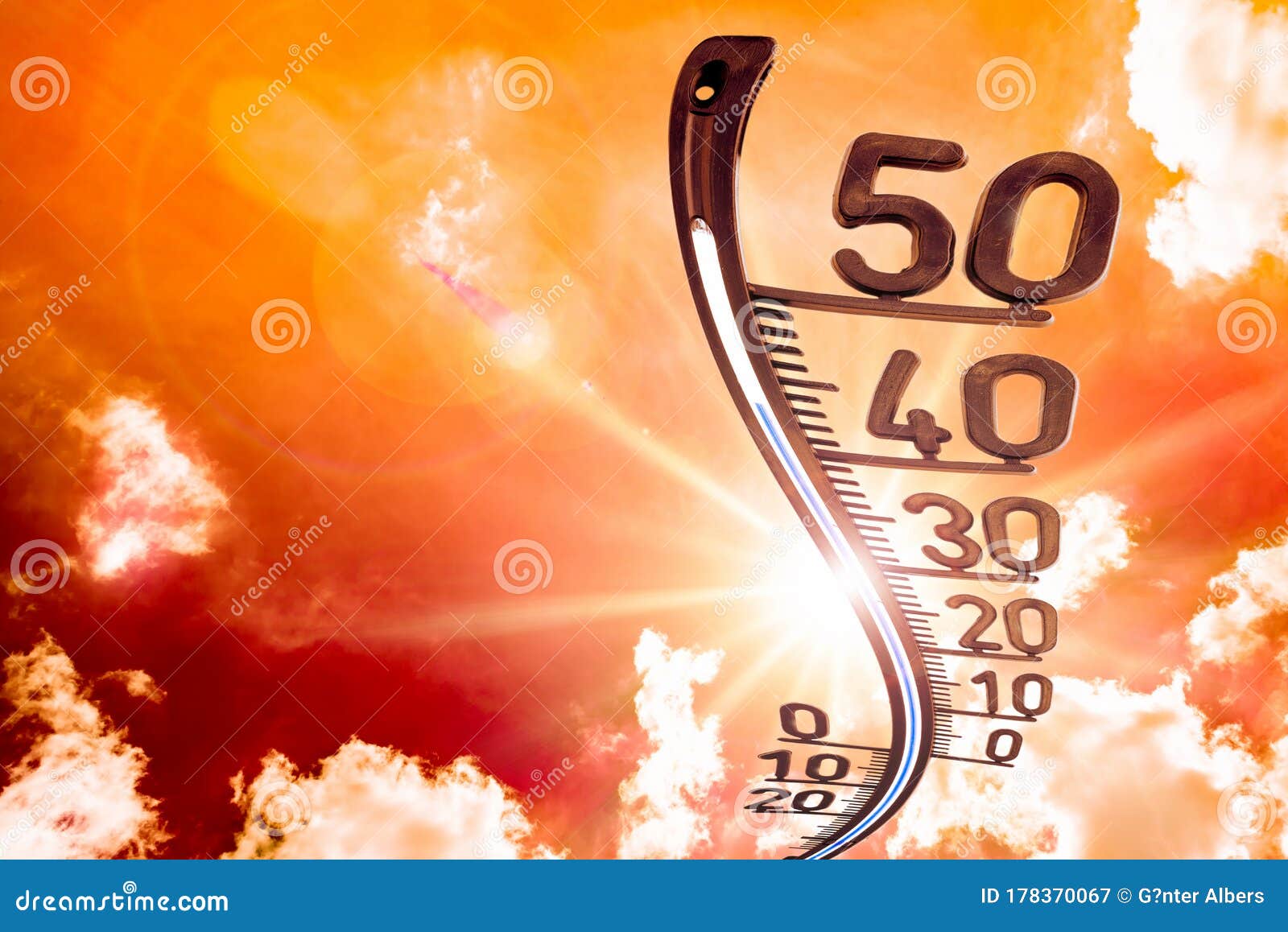 Heat Wave A Prolonged Period Of Excessively Hot Weather With Hg Royalty ...