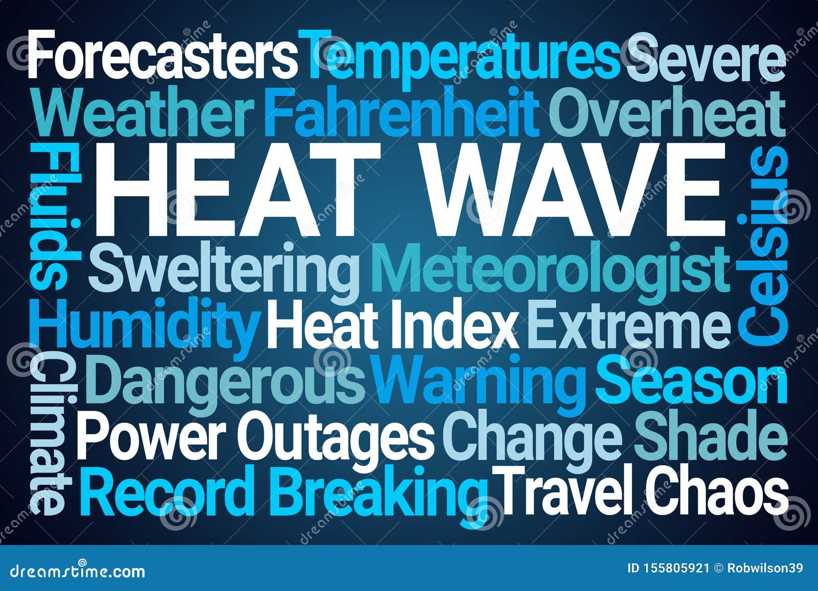Heat Wave Word Cloud stock illustration. Illustration of heatwave ...