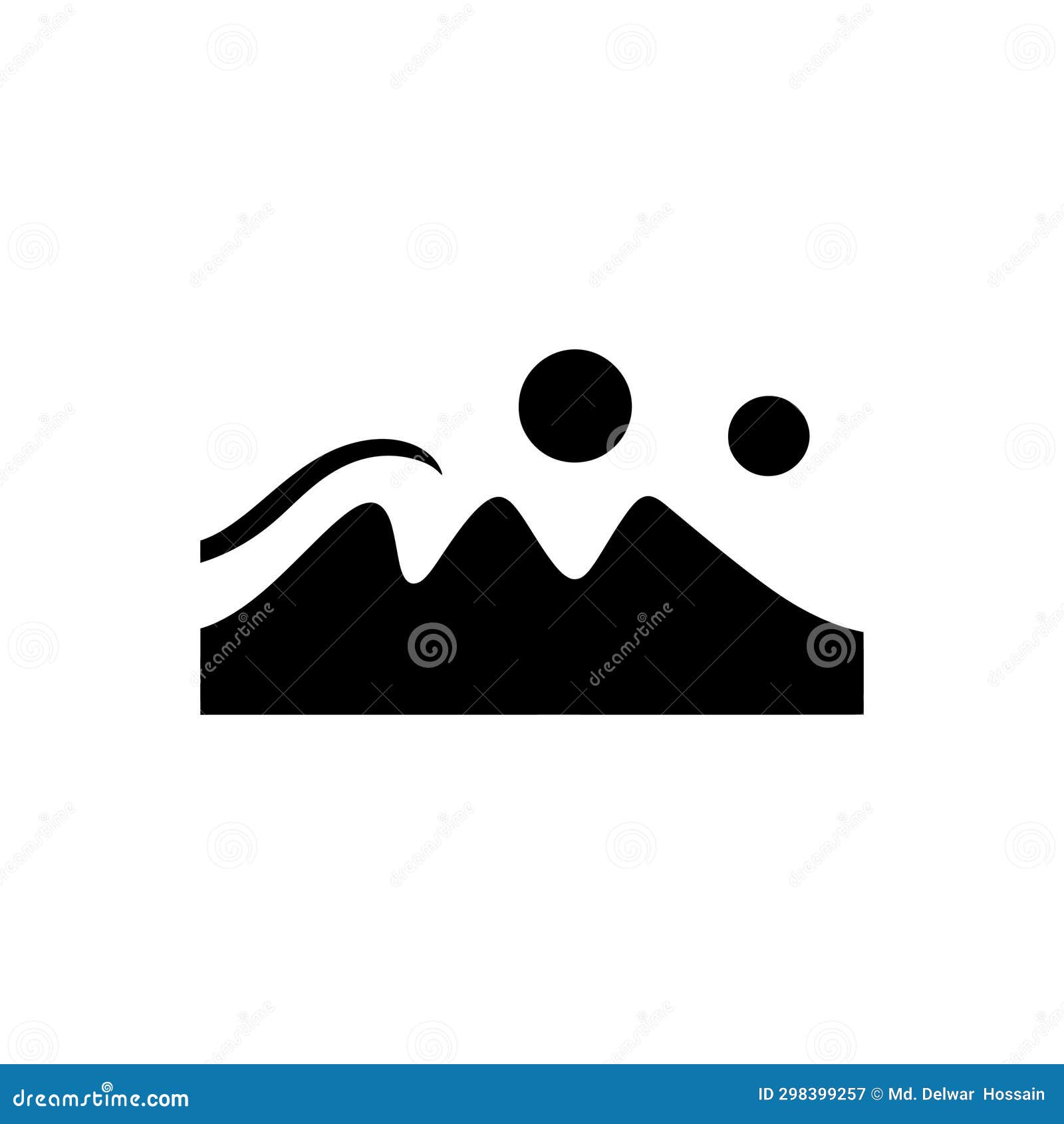 Heat waves icon stock vector. Illustration of icon, heat - 298399257