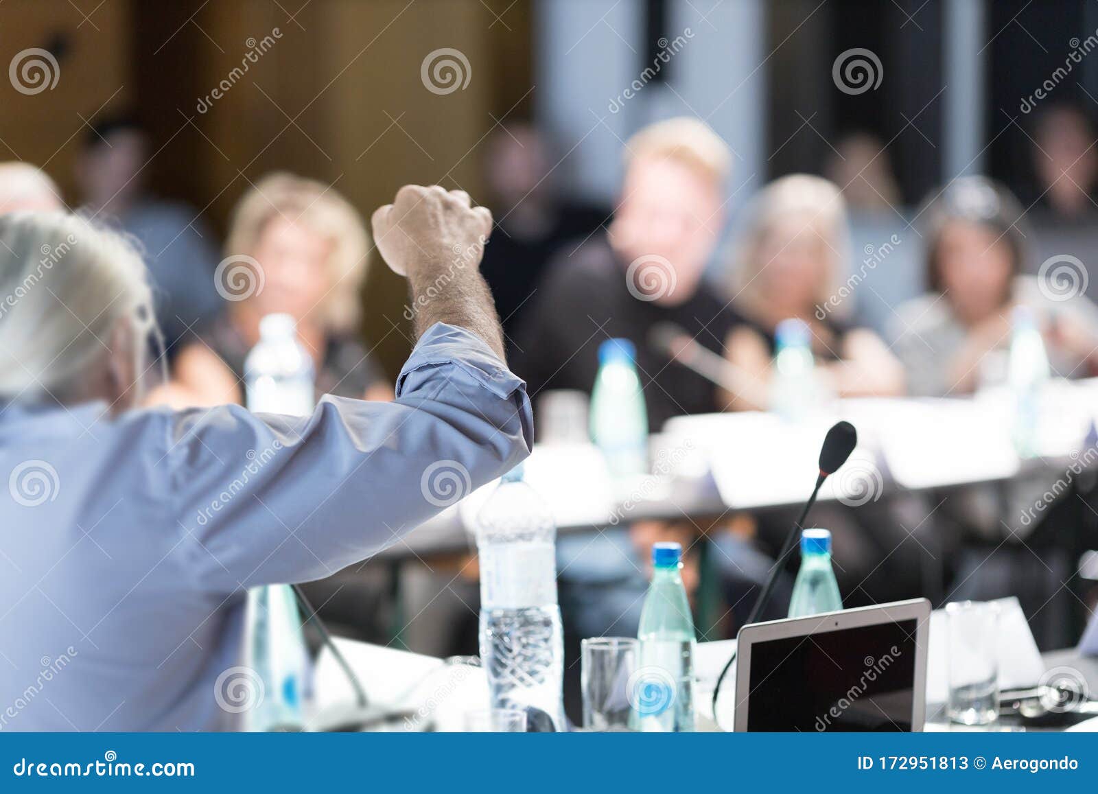 Heated Debate at a Business Meeting Stock Image - Image of corporate ...