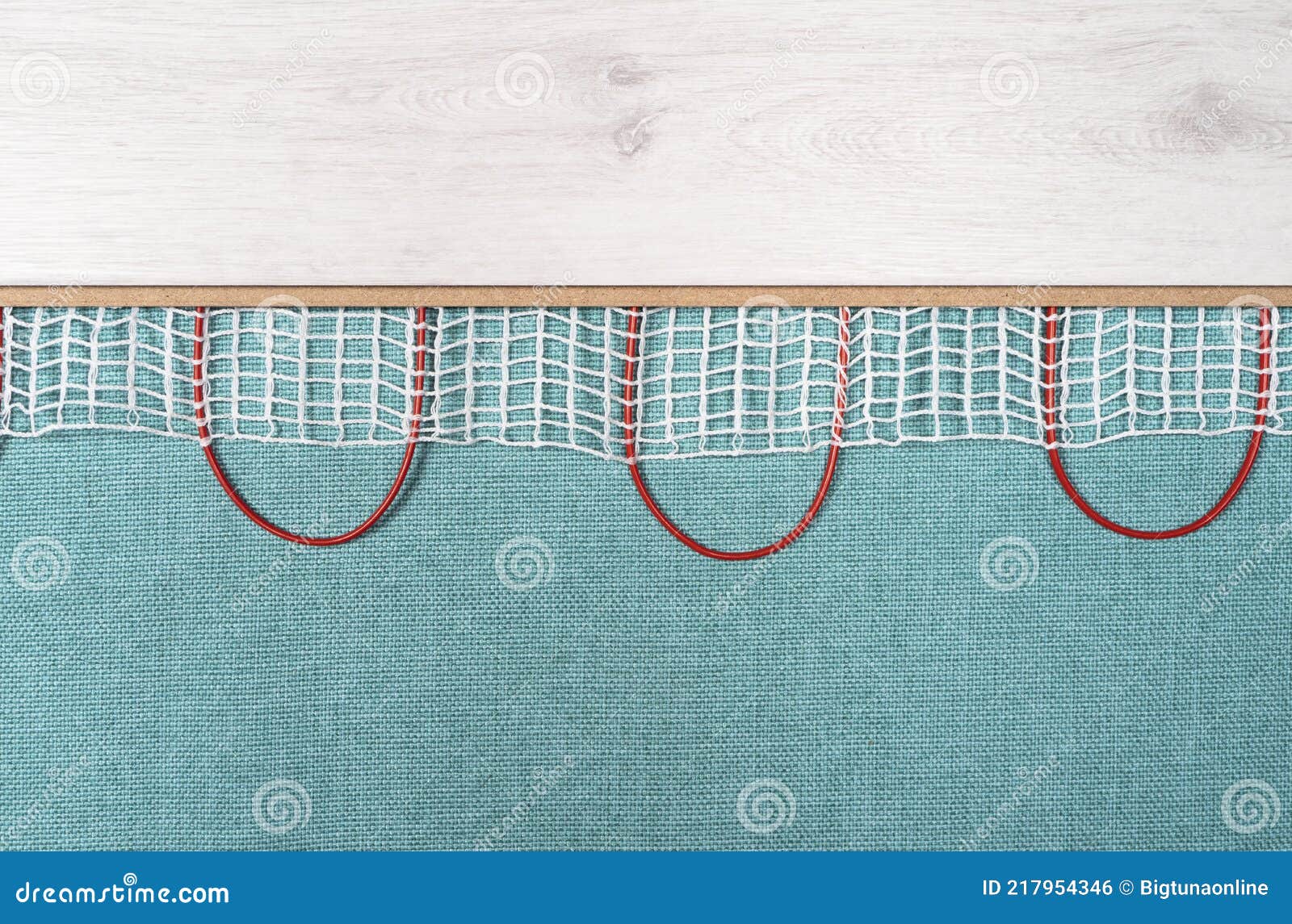 Heated Floor Under Laminate Background. Underfloor Electric Heating ...