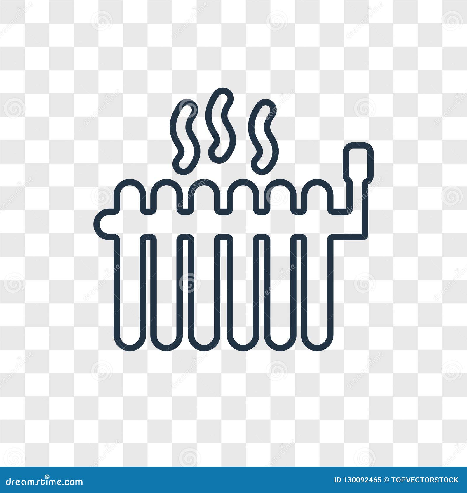 Heater Concept Vector Linear Icon Isolated on Transparent Background ... Heater Concept Vector Linear Icon Isolated on Transparent Background ...