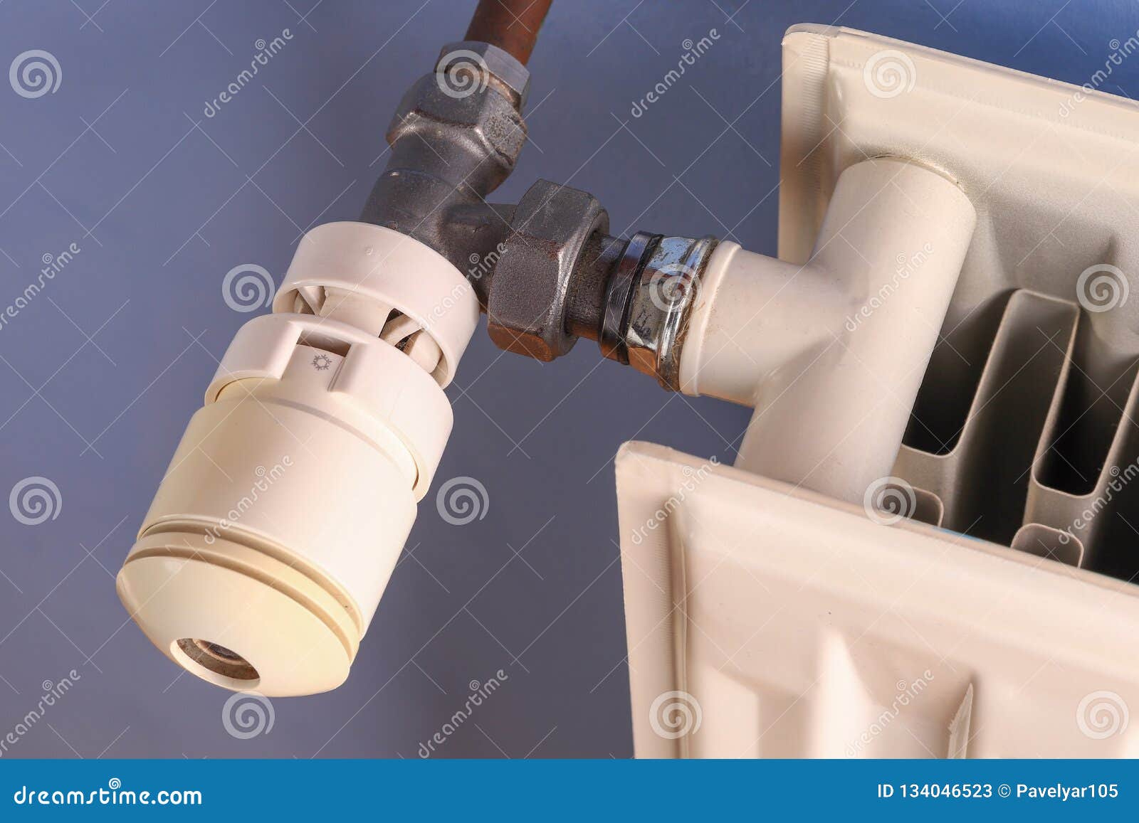 Heater Control on the Heater To Save Heating Costs Stock Image - Image ...