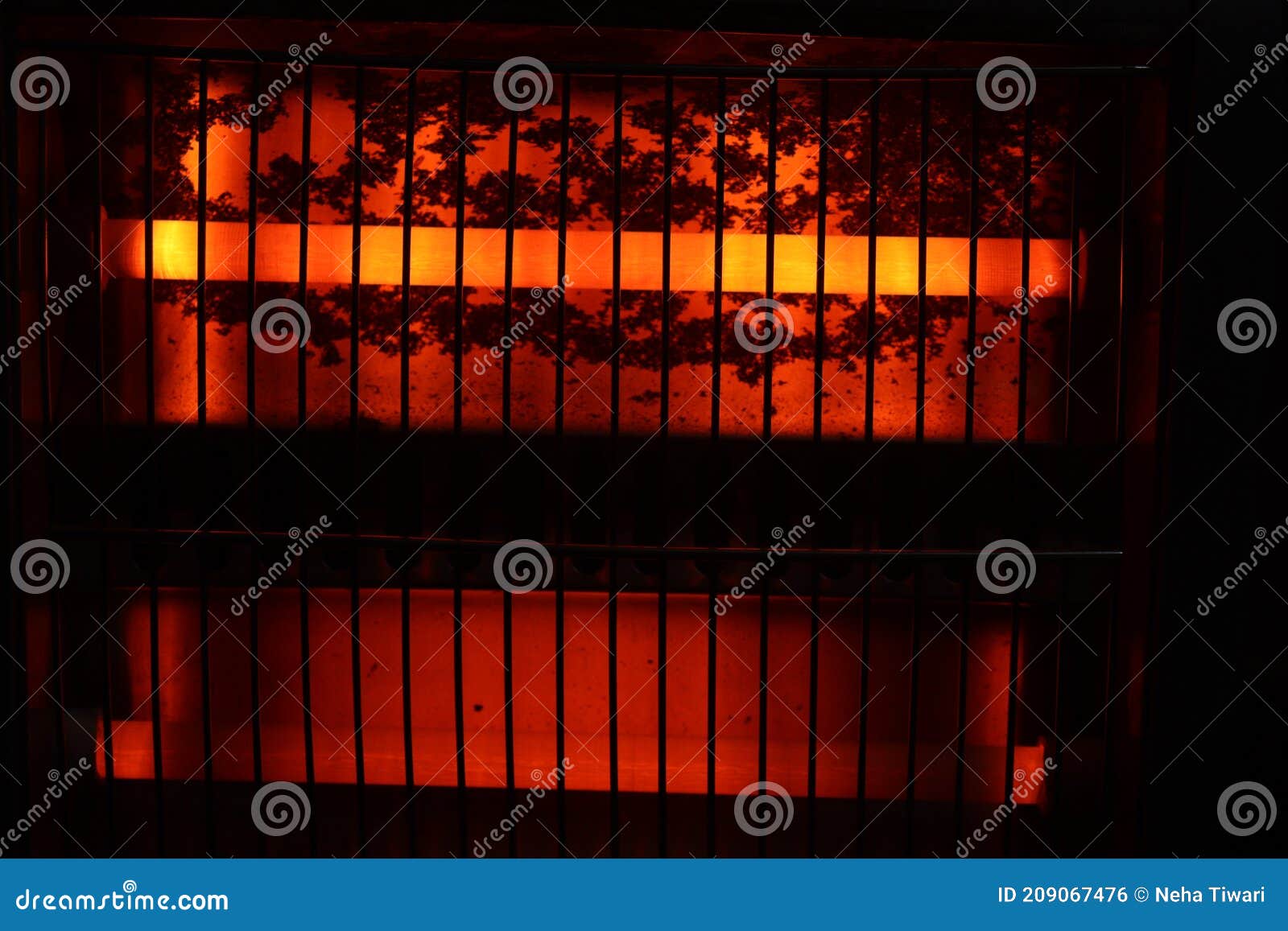 Heater hot red light dark stock photo. Image of dark - 209067476
