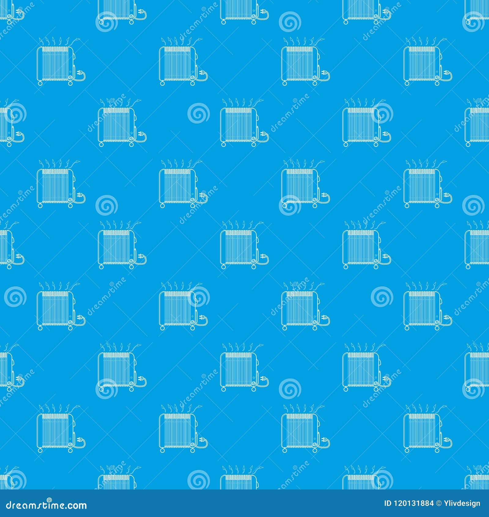 Heater Pattern Vector Seamless Blue Stock Vector - Illustration of ...