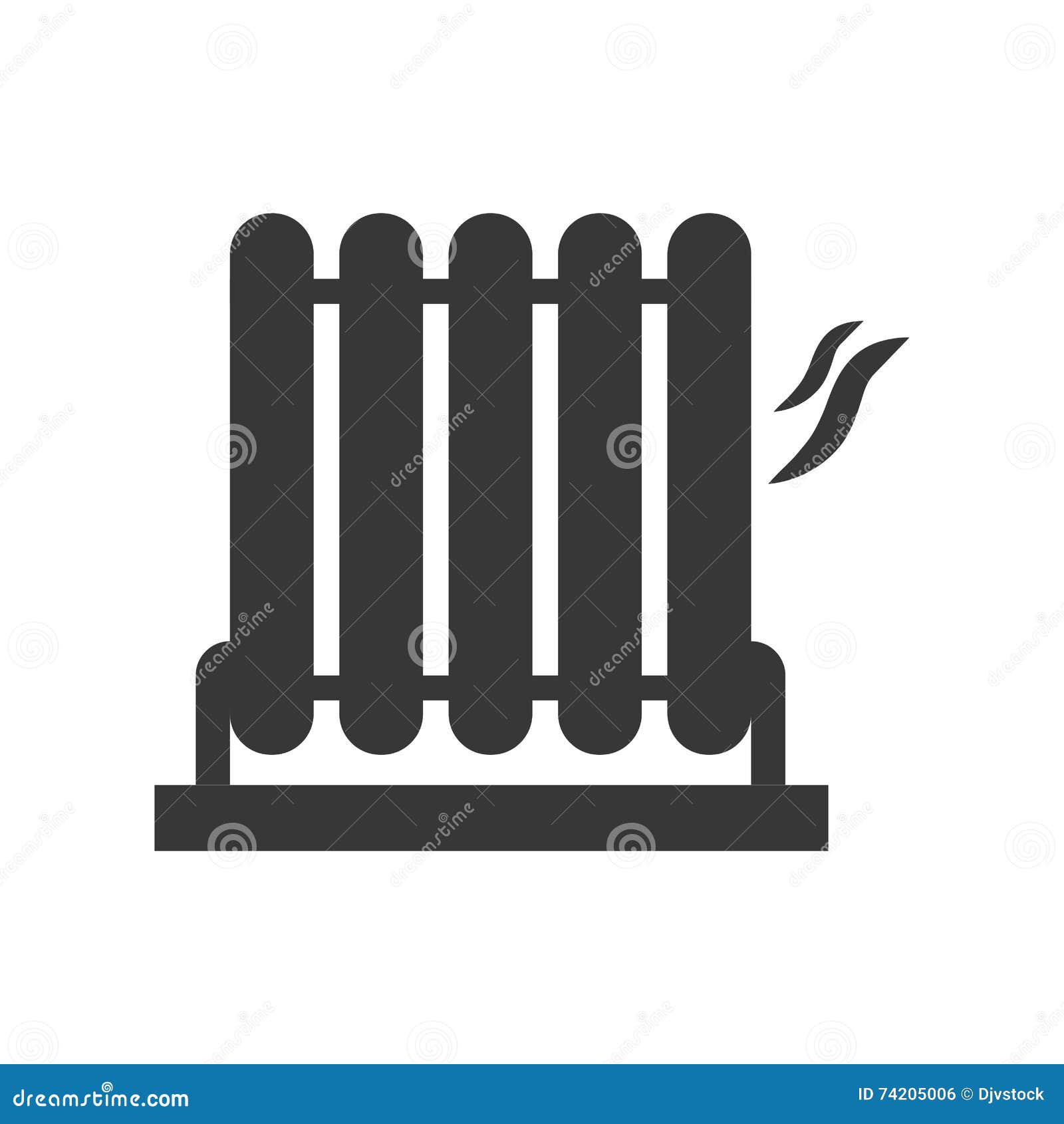 Heater Silhouette Icon. Object Design. Vector Graphic Stock Vector ...