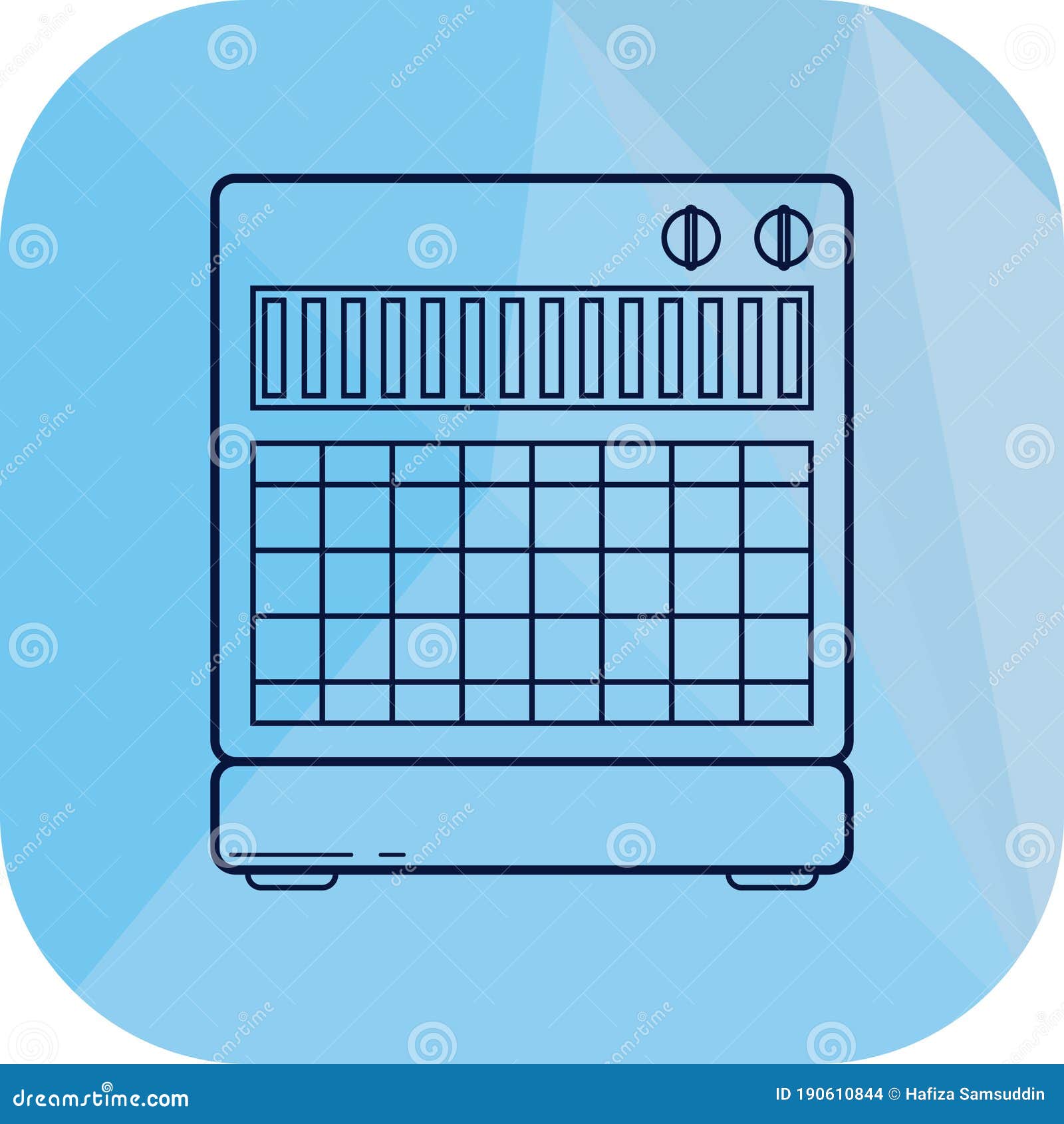 Heater. Vector Illustration Decorative Design Stock Vector ...