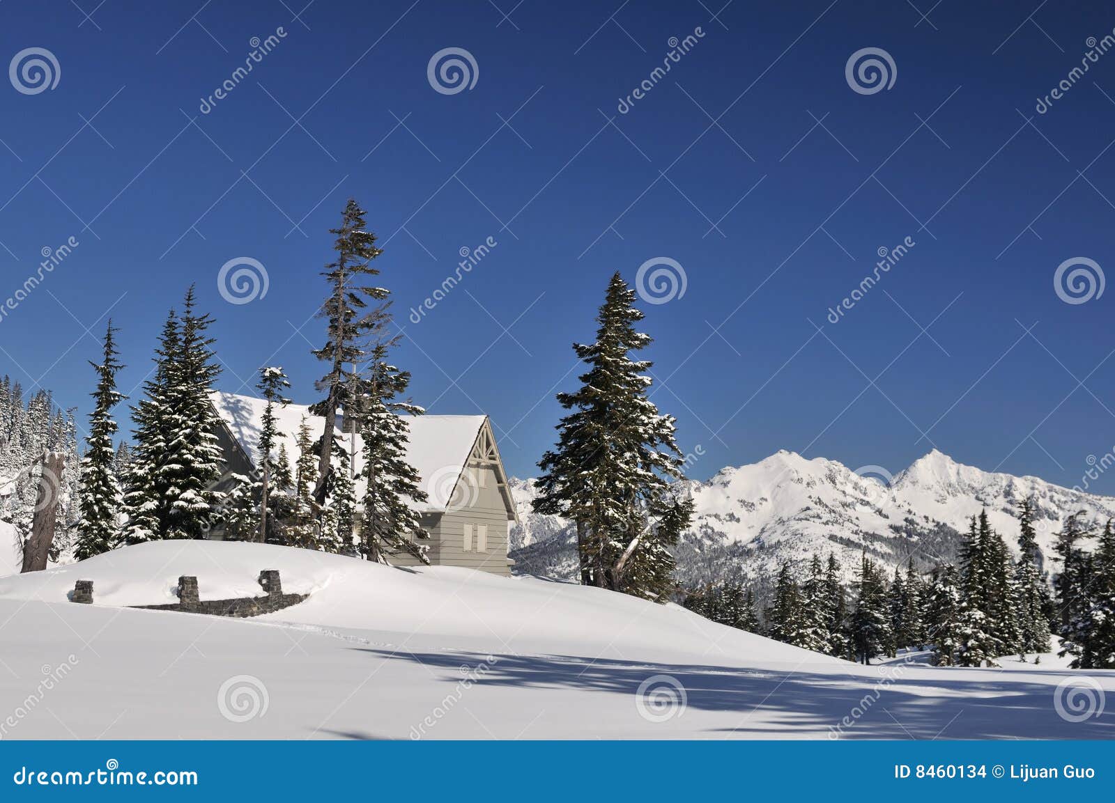 Heather Meadows Visitor Center in Mt. Baker Stock Photo - Image of ...