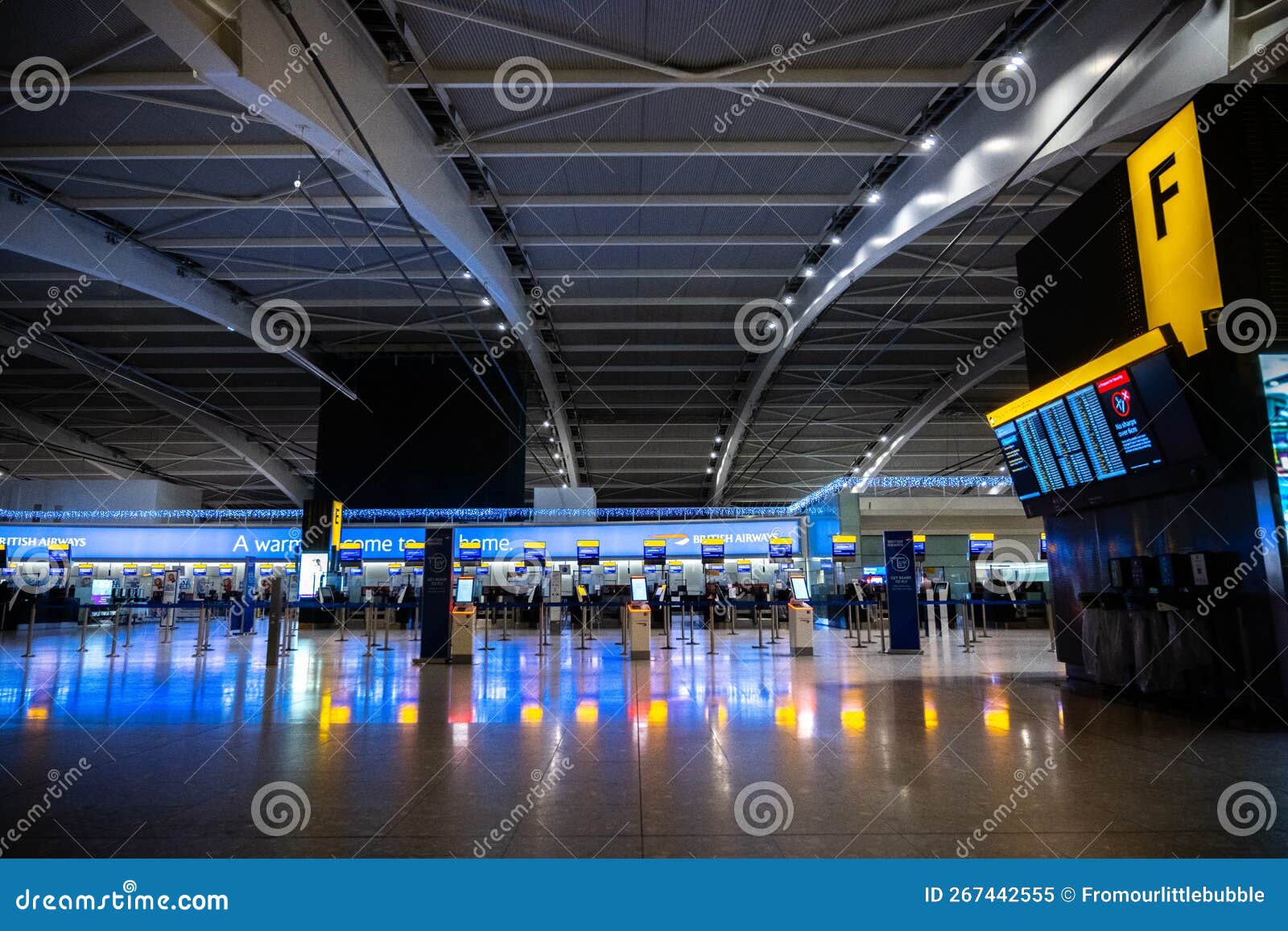 Heathrow Airport in the Middle of the Night Editorial Image - Image of ...